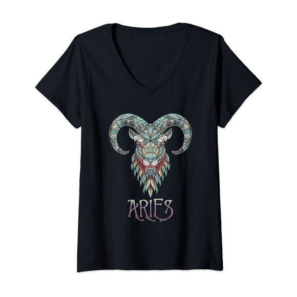 InGENIUS Zodiacs | Tops | Womens Aries Ram Aztec Zodiac March April ...